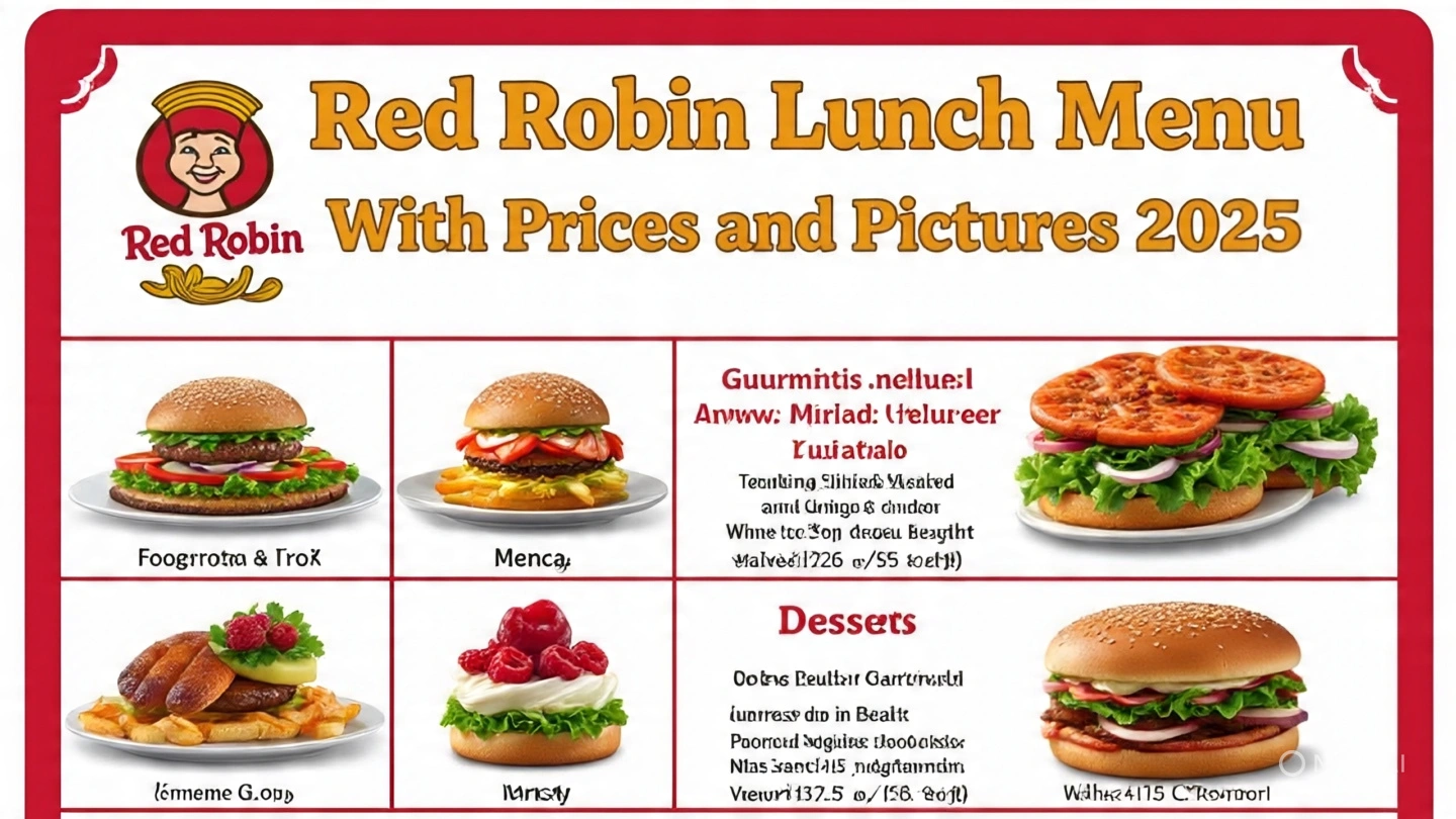 Best Red Robin Lunch Menu With Prices and Pictures 2025